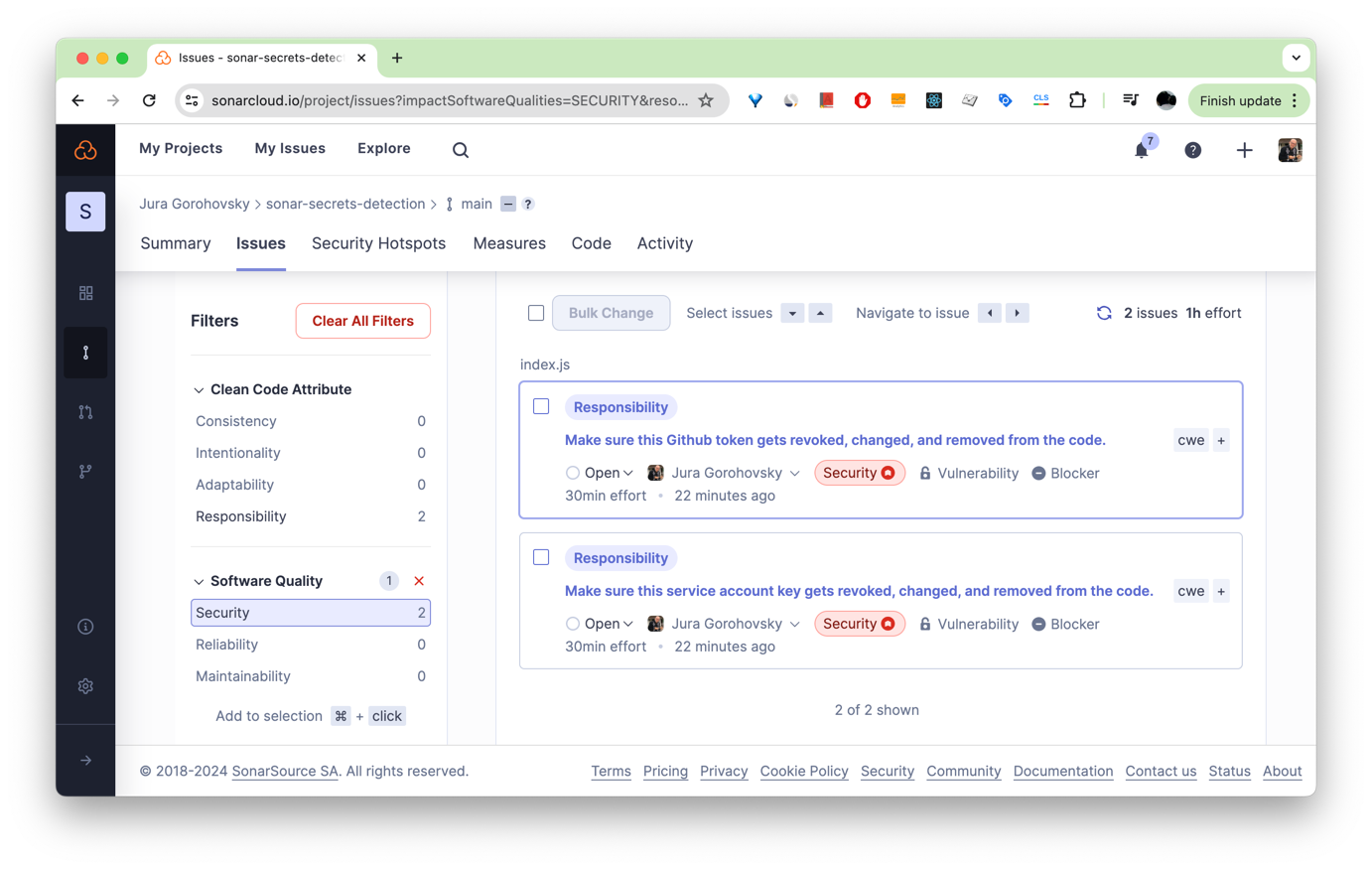 Secrets Detection by Sonar | Sonar